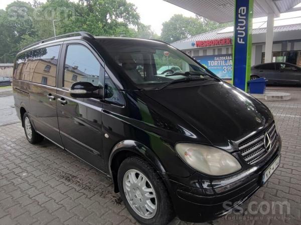 Black Mercedes-Benz Viano 2005 in Riga, with an engine capacity of 2.20 L and mileage of 0 thousand km for 4990 €, photo 2 on AUTOMOTO.COM.LV