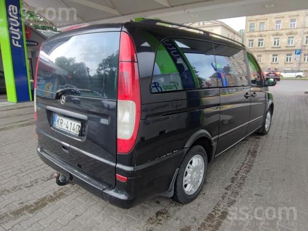 Black Mercedes-Benz Viano 2005 in Riga, with an engine capacity of 2.20 L and mileage of 0 thousand km for 4990 €, photo 3 on AUTOMOTO.COM.LV