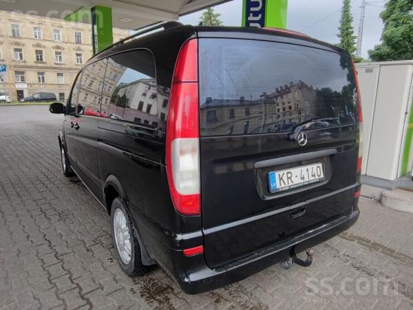 Black Mercedes-Benz Viano 2005 in Riga, with an engine capacity of 2.20 L and mileage of 0 thousand km for 4990 €, photo 4 on AUTOMOTO.COM.LV