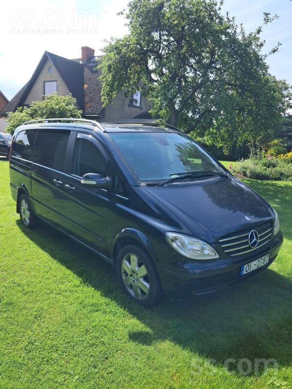 Black Mercedes-Benz Viano 2006 in Kuldiga, with an engine capacity of 2.20 L and mileage of 330 thousand km for 7500 €, photo 2 on AUTOMOTO.COM.LV