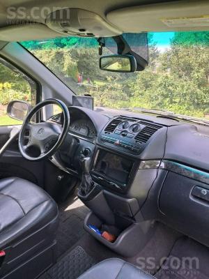 Black Mercedes-Benz Viano 2006 in Kuldiga, with an engine capacity of 2.20 L and mileage of 330 thousand km for 7500 €, photo 4 on AUTOMOTO.COM.LV