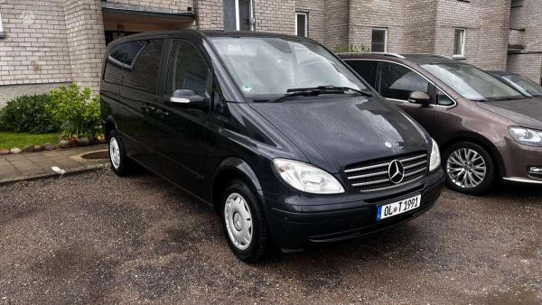 Black Mercedes-Benz Viano 2007 in Plunge, with an engine capacity of 2.15 L and mileage of 280 thousand km for 7900 €, photo 2 on AUTOMOTO.COM.LV