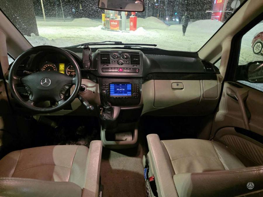 Melns Mercedes-Benz Viano 2008 Panevēža, ar dzinēja tilpumu 2.99 L un nobraukumu 388 tūkst. km par 7500 €, foto 25 vietnē AUTOMOTO.COM.LV