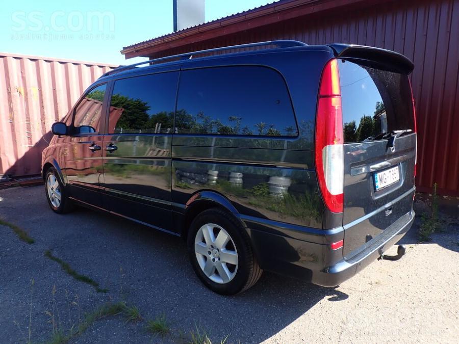 Black Mercedes-Benz Viano 2008 in Liepaja, with an engine capacity of 3.00 L and mileage of 285 thousand km for 6450 €, photo 4 on AUTOMOTO.COM.LV