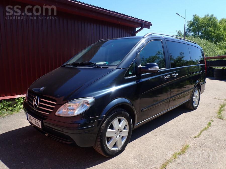 Black Mercedes-Benz Viano 2008 in Liepaja, with an engine capacity of 3.00 L and mileage of 285 thousand km for 6450 €, photo 5 on AUTOMOTO.COM.LV