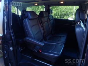 Black Mercedes-Benz Viano 2008 in Liepaja, with an engine capacity of 3.00 L and mileage of 285 thousand km for 6450 €, photo 7 on AUTOMOTO.COM.LV