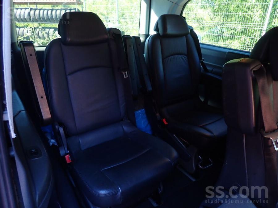 Black Mercedes-Benz Viano 2008 in Liepaja, with an engine capacity of 3.00 L and mileage of 285 thousand km for 6450 €, photo 8 on AUTOMOTO.COM.LV