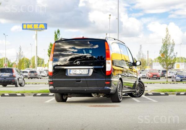 Black Mercedes-Benz Viano 2008 in Riga, with an engine capacity of 3.00 L and mileage of 336 thousand km for 9290 €, photo 7 on AUTOMOTO.COM.LV