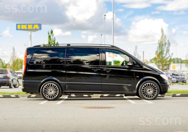 Black Mercedes-Benz Viano 2008 in Riga, with an engine capacity of 3.00 L and mileage of 336 thousand km for 9290 €, photo 10 on AUTOMOTO.COM.LV