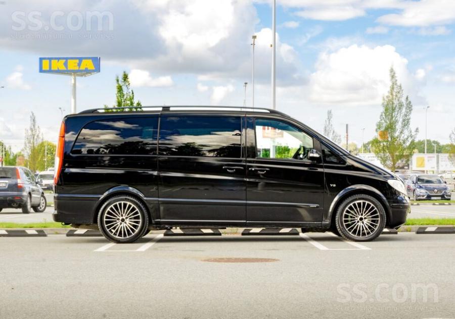 Черный Мерседес Виано 2008 в Рига, объемом двигателя 3.00 л и пробегом 336 тыс. км за 9290 €, фото 10 на AUTOMOTO.COM.LV
