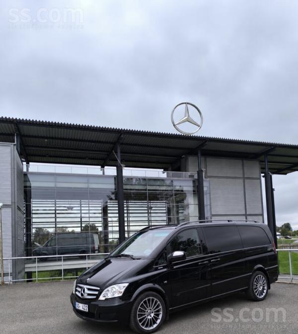 Black Mercedes-Benz Viano 2010 in Riga, with an engine capacity of 3.00 L and mileage of 279 thousand km for 16500 €, photo 1 on AUTOMOTO.COM.LV