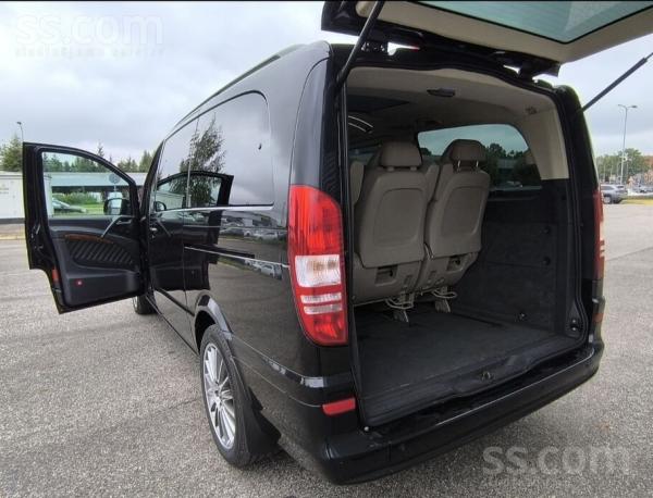 Black Mercedes-Benz Viano 2010 in Riga, with an engine capacity of 3.00 L and mileage of 279 thousand km for 16500 €, photo 6 on AUTOMOTO.COM.LV