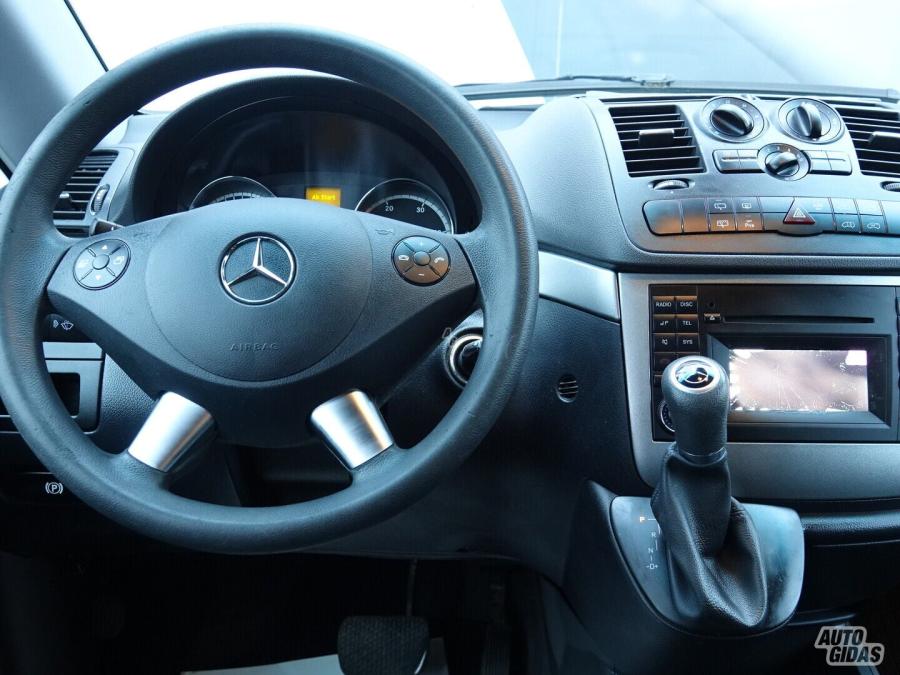 Black Mercedes-Benz Viano 2011 in Ramuciai, with an engine capacity of 2.10 L and mileage of 287 thousand km for 11950 €, photo 12 on AUTOMOTO.COM.LV