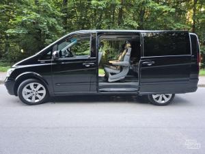 Black Mercedes-Benz Viano 2011 in Alytus, with an engine capacity of 2.10 L and mileage of 26 thousand km for 8900 €, photo  on AUTOMOTO.COM.LV