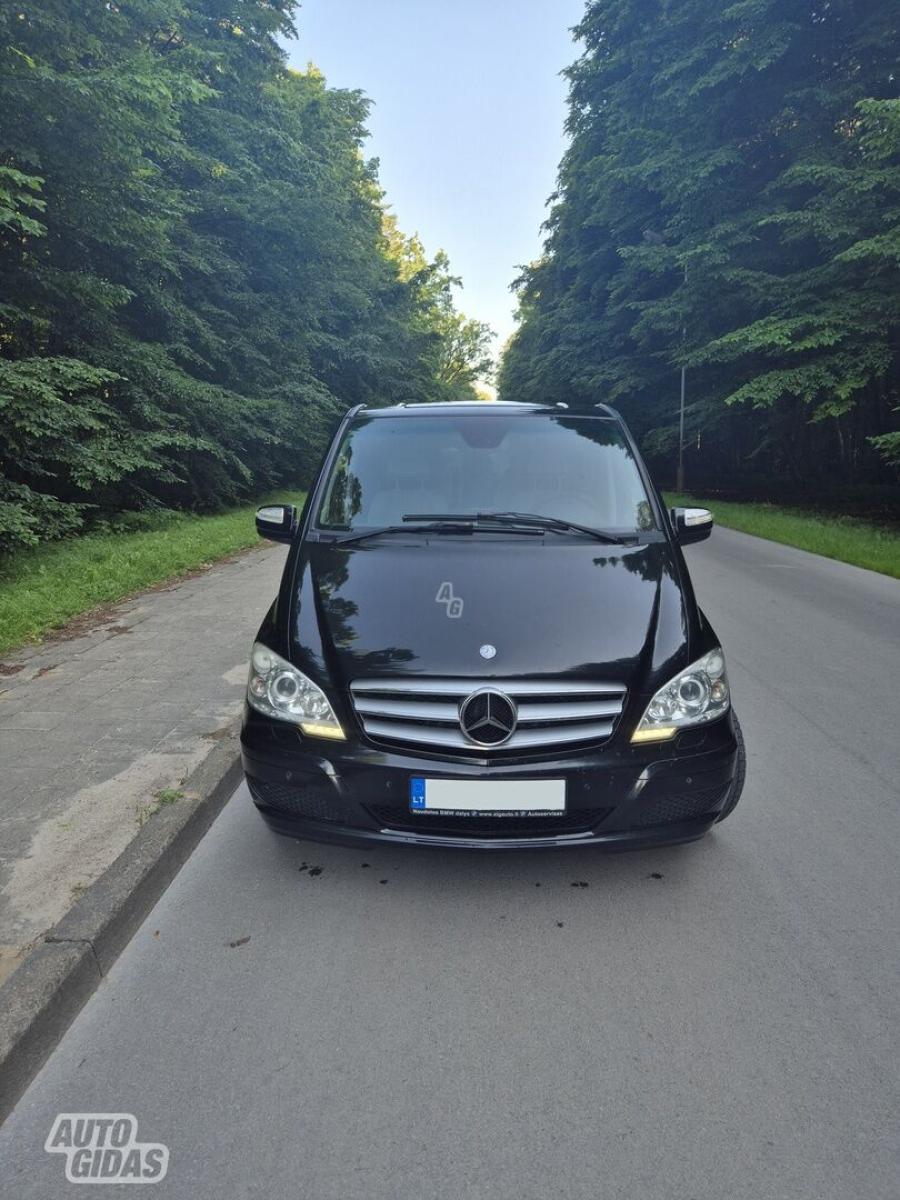 Black Mercedes-Benz Viano 2011 in Alytus, with an engine capacity of 2.10 L and mileage of 26 thousand km for 8900 €, photo 5 on AUTOMOTO.COM.LV