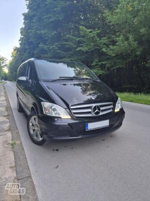 Black Mercedes-Benz Viano 2011 in Alytus, with an engine capacity of 2.10 L and mileage of 26 thousand km for 8900 €, photo 6 on AUTOMOTO.COM.LV