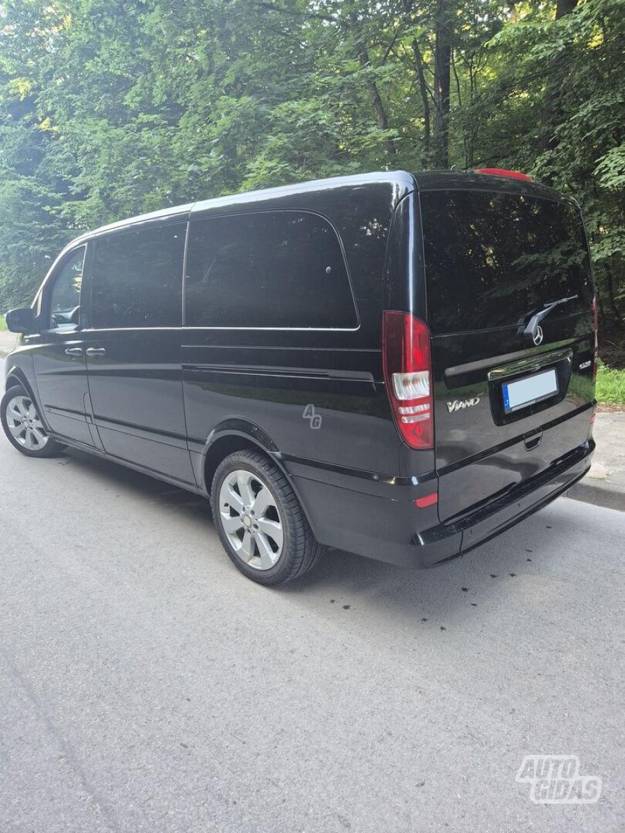 Black Mercedes-Benz Viano 2011 in Alytus, with an engine capacity of 2.10 L and mileage of 26 thousand km for 8900 €, photo 14 on AUTOMOTO.COM.LV