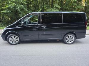 Black Mercedes-Benz Viano 2011 in Alytus, with an engine capacity of 2.10 L and mileage of 26 thousand km for 8900 €, photo 15 on AUTOMOTO.COM.LV