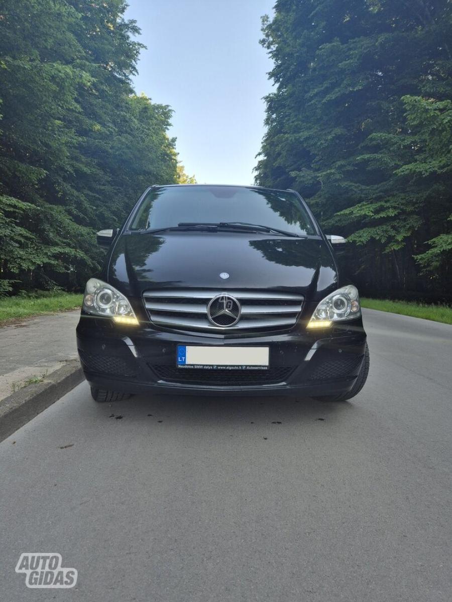 Black Mercedes-Benz Viano 2011 in Alytus, with an engine capacity of 2.10 L and mileage of 26 thousand km for 8900 €, photo 16 on AUTOMOTO.COM.LV
