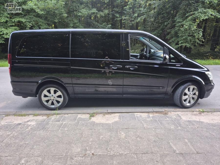 Black Mercedes-Benz Viano 2011 in Alytus, with an engine capacity of 2.10 L and mileage of 26 thousand km for 8900 €, photo 18 on AUTOMOTO.COM.LV