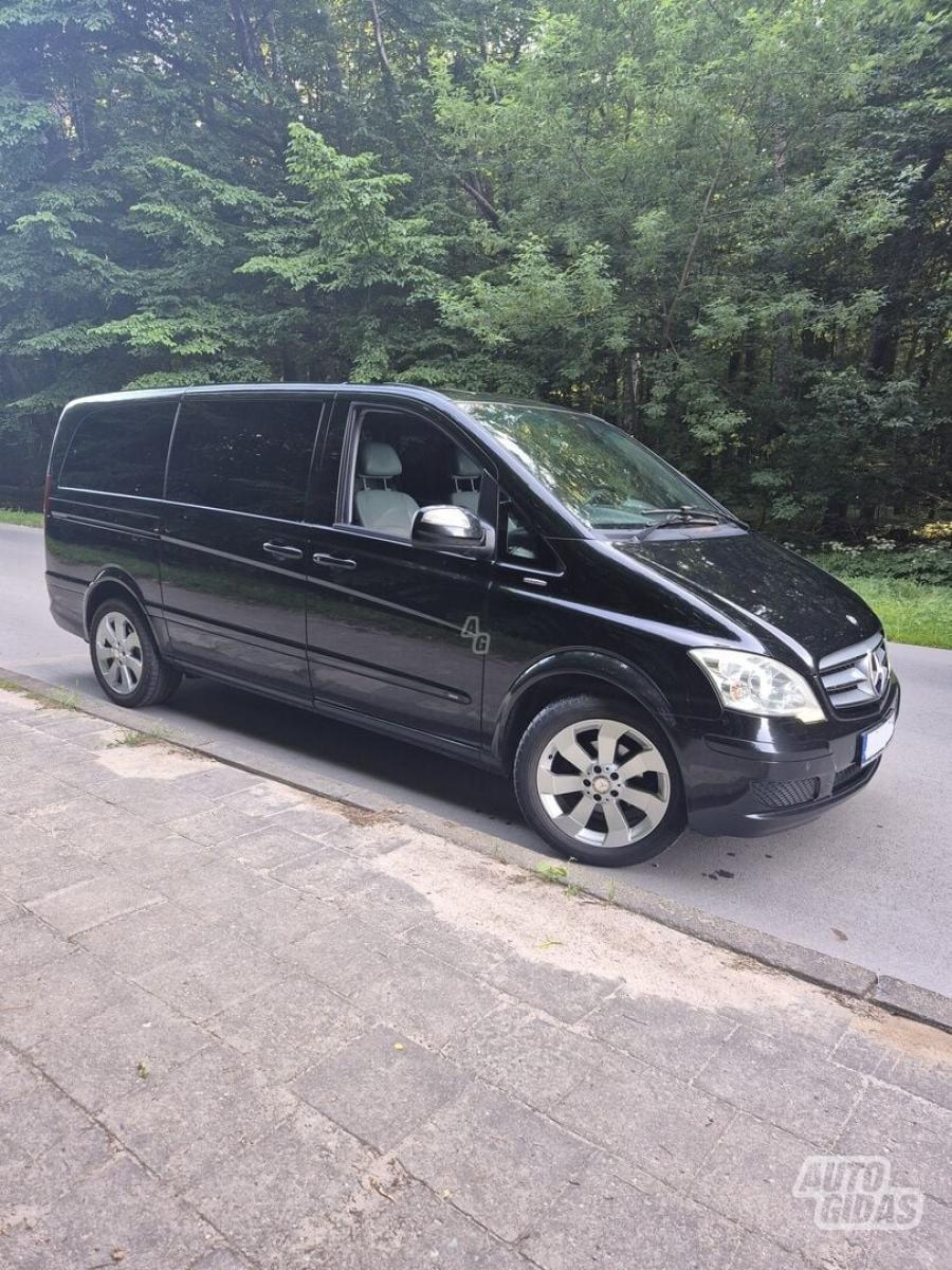 Black Mercedes-Benz Viano 2011 in Alytus, with an engine capacity of 2.10 L and mileage of 26 thousand km for 8900 €, photo 19 on AUTOMOTO.COM.LV