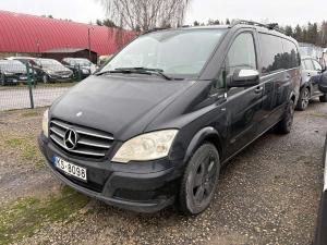 Black Mercedes-Benz Viano 2012 in Riga, with an engine capacity of 2.99 L and mileage of 416 thousand km for 7290 €, photo  on AUTOMOTO.COM.LV