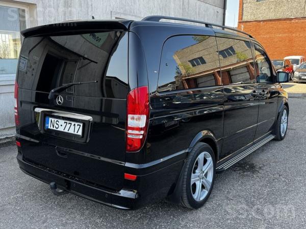 Black Mercedes-Benz Viano 2012 in Daugavpils, with an engine capacity of 3.00 L and mileage of 0 thousand km for 20500 €, photo 7 on AUTOMOTO.COM.LV