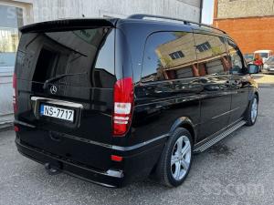 Black Mercedes-Benz Viano 2012 in Daugavpils, with an engine capacity of 3.00 L and mileage of 0 thousand km for 20500 €, photo 7 on AUTOMOTO.COM.LV