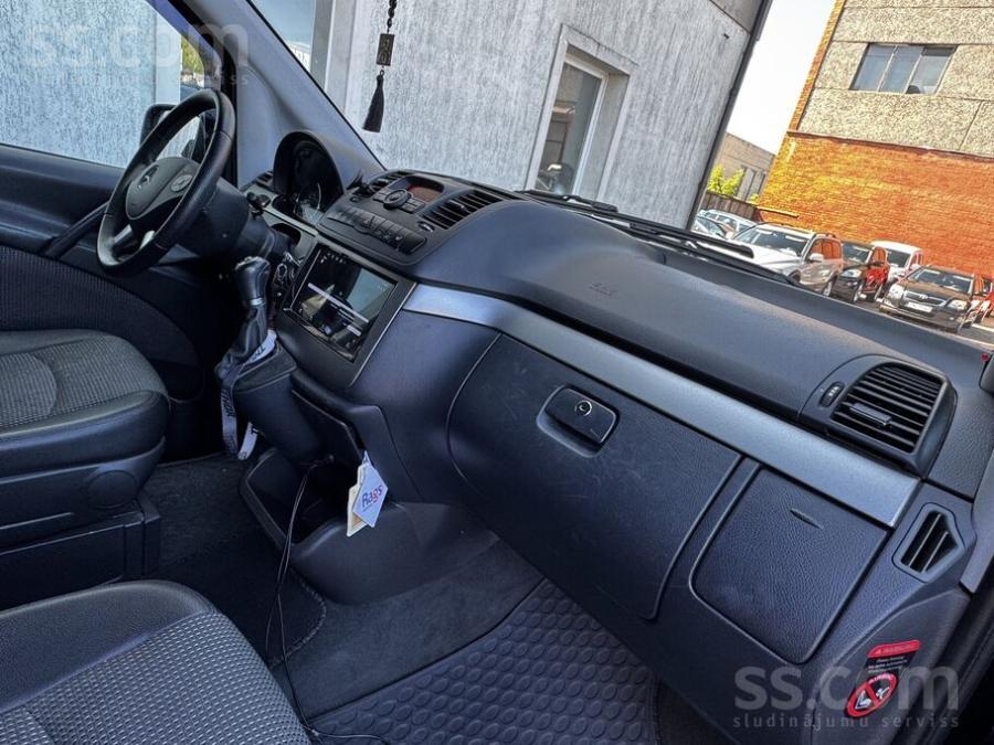 Black Mercedes-Benz Viano 2012 in Daugavpils, with an engine capacity of 3.00 L and mileage of 0 thousand km for 20500 €, photo 16 on AUTOMOTO.COM.LV