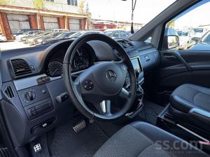 Black Mercedes-Benz Viano 2012 in Daugavpils, with an engine capacity of 3.00 L and mileage of 0 thousand km for 20500 €, photo 17 on AUTOMOTO.COM.LV