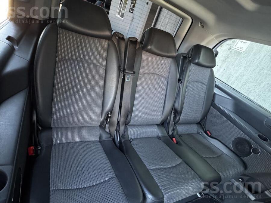 Black Mercedes-Benz Viano 2012 in Daugavpils, with an engine capacity of 3.00 L and mileage of 0 thousand km for 20500 €, photo 28 on AUTOMOTO.COM.LV