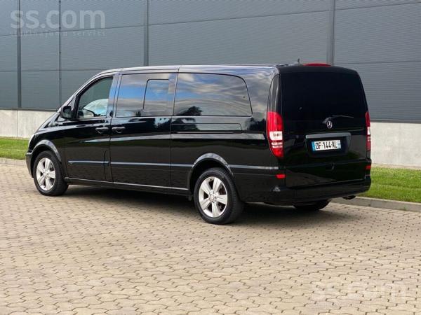 Black Mercedes-Benz Viano 2014 in Riga, with an engine capacity of 2.20 L and mileage of 0 thousand km for 14590 €, photo 5 on AUTOMOTO.COM.LV