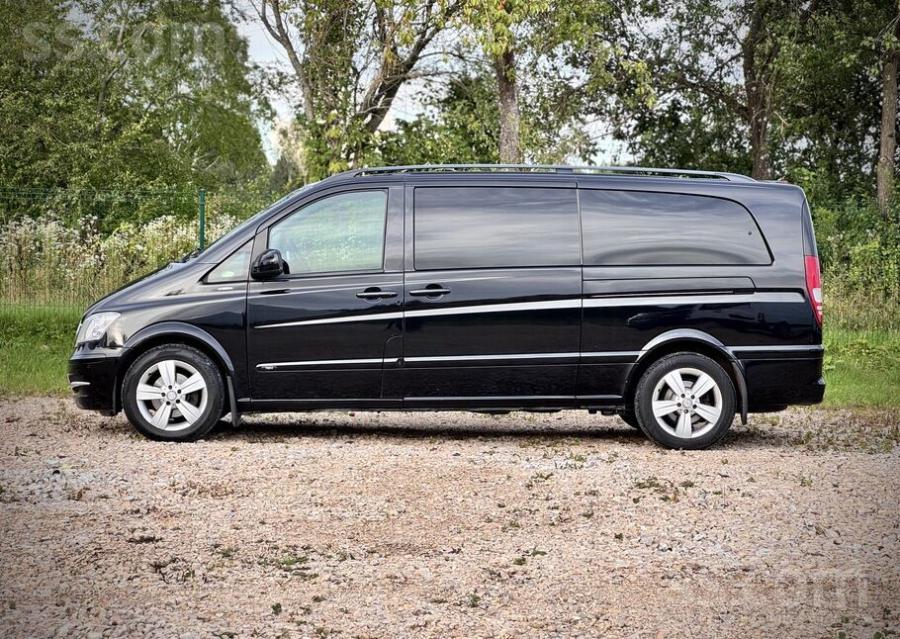 Black Mercedes-Benz Viano 2014 in Riga, with an engine capacity of 2.20 L and mileage of 298 thousand km for 14750 €, photo 3 on AUTOMOTO.COM.LV