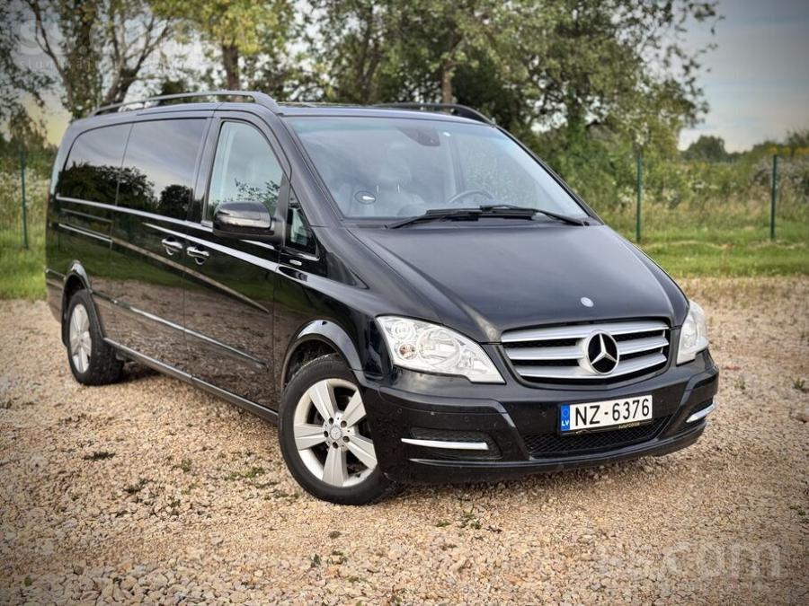 Black Mercedes-Benz Viano 2014 in Riga, with an engine capacity of 2.20 L and mileage of 298 thousand km for 14750 €, photo 9 on AUTOMOTO.COM.LV