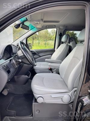 Black Mercedes-Benz Viano 2014 in Riga, with an engine capacity of 2.20 L and mileage of 298 thousand km for 14750 €, photo 15 on AUTOMOTO.COM.LV