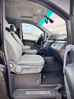 Black Mercedes-Benz Viano 2014 in Riga, with an engine capacity of 2.20 L and mileage of 298 thousand km for 14750 €, photo 16 on AUTOMOTO.COM.LV