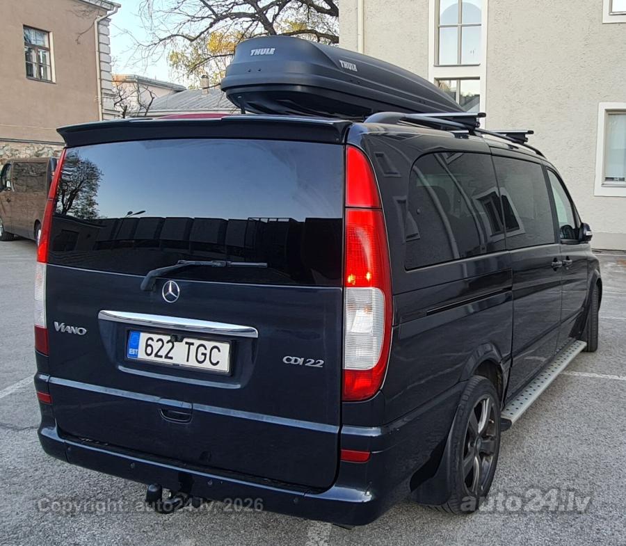Black Mercedes-Benz Viano 2004 in Tallinn, with an engine capacity of 2.10 L and mileage of 307 thousand km for 5900 €, photo 5 on AUTOMOTO.COM.LV