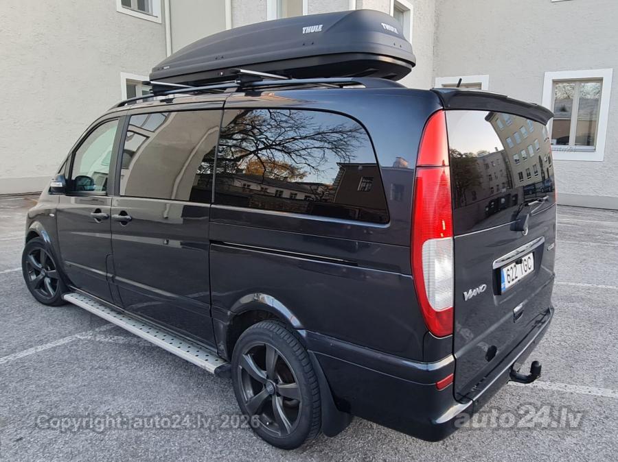 Black Mercedes-Benz Viano 2004 in Tallinn, with an engine capacity of 2.10 L and mileage of 307 thousand km for 5900 €, photo 6 on AUTOMOTO.COM.LV