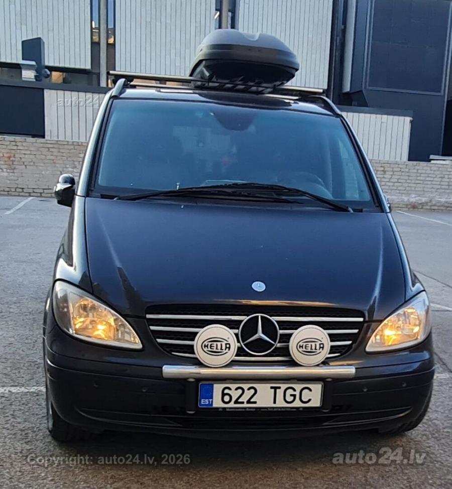 Black Mercedes-Benz Viano 2004 in Tallinn, with an engine capacity of 2.10 L and mileage of 307 thousand km for 5900 €, photo 7 on AUTOMOTO.COM.LV