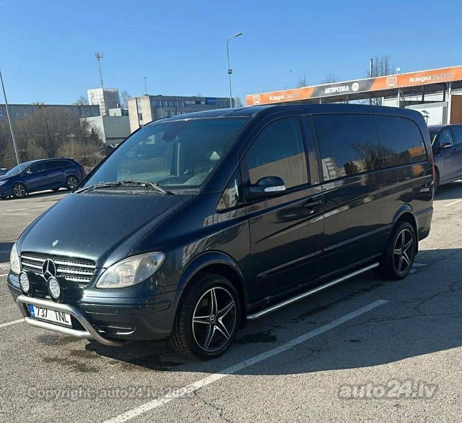Black Mercedes-Benz Viano 2006 in Tallinn, with an engine capacity of 2.10 L and mileage of 0 thousand km for 4900 €, photo 1 on AUTOMOTO.COM.LV