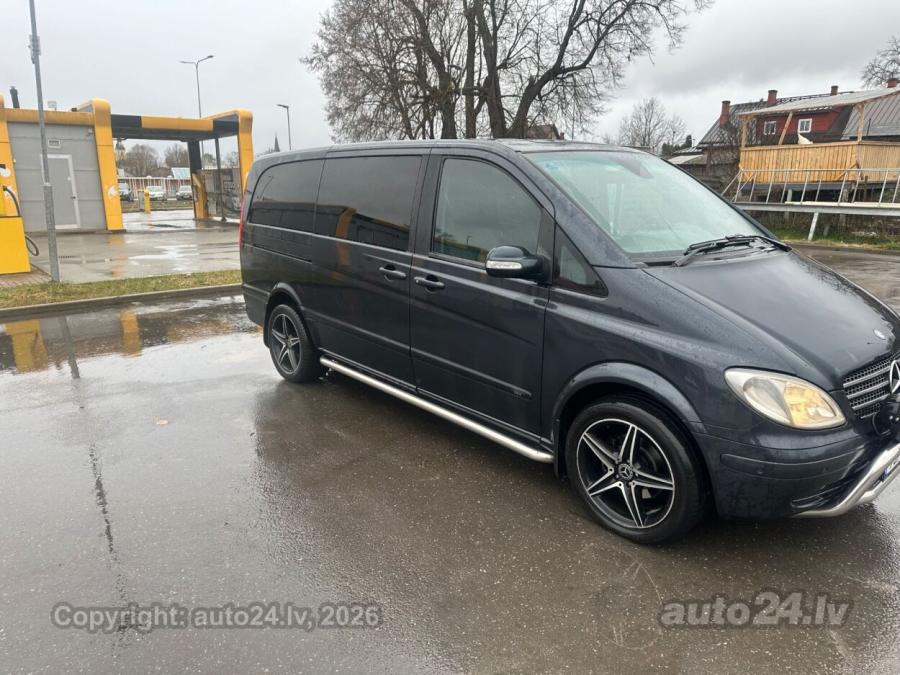 Black Mercedes-Benz Viano 2006 in Tallinn, with an engine capacity of 2.10 L and mileage of 0 thousand km for 4900 €, photo 5 on AUTOMOTO.COM.LV