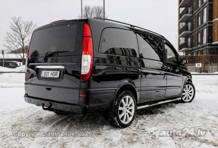 Black Mercedes-Benz Viano 2008 in Tallinn, with an engine capacity of 3.00 L and mileage of 500 thousand km for 6990 €, photo 6 on AUTOMOTO.COM.LV