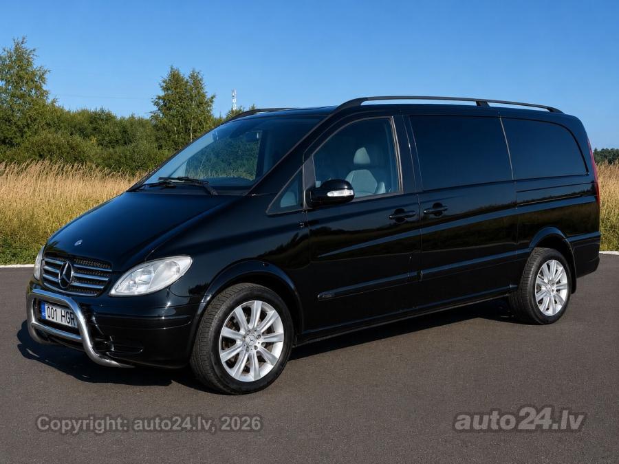 Black Mercedes-Benz Viano 2008 in Tallinn, with an engine capacity of 3.00 L and mileage of 499 thousand km for 6990 €, photo 4 on AUTOMOTO.COM.LV