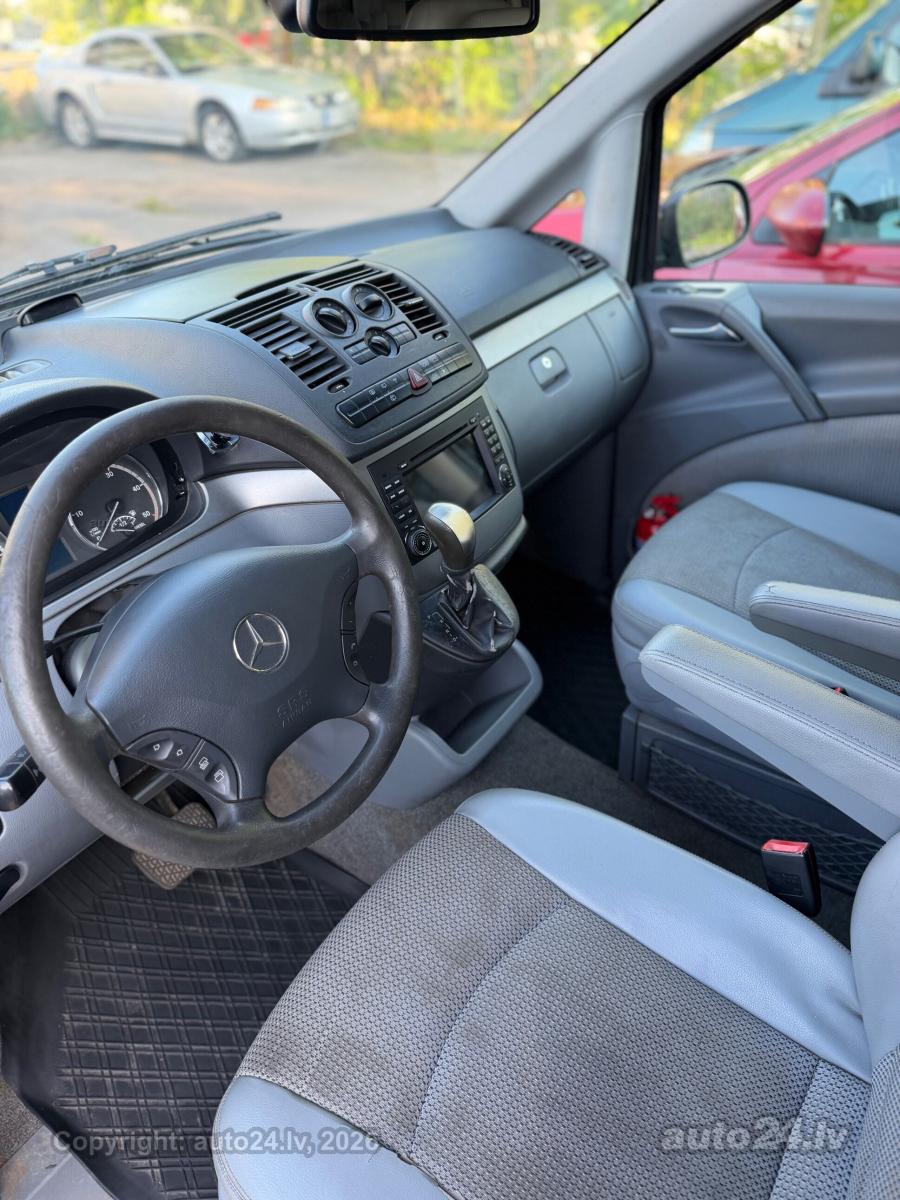 Black Mercedes-Benz Viano 2008 in Tallinn, with an engine capacity of 3.00 L and mileage of 499 thousand km for 6990 €, photo 8 on AUTOMOTO.COM.LV