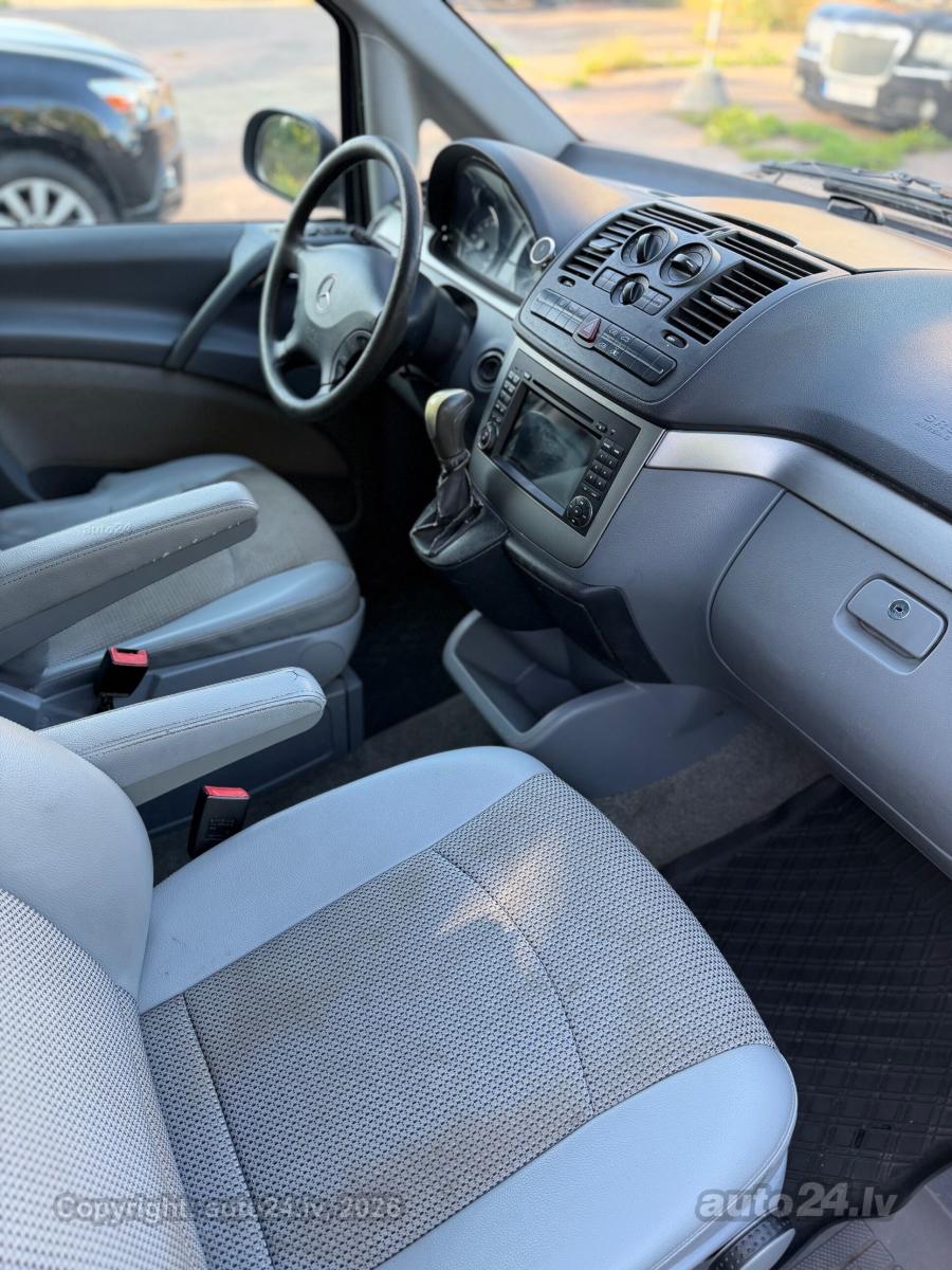 Black Mercedes-Benz Viano 2008 in Tallinn, with an engine capacity of 3.00 L and mileage of 499 thousand km for 6990 €, photo 9 on AUTOMOTO.COM.LV