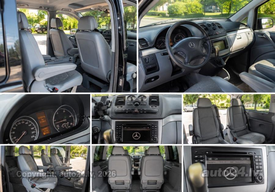 Black Mercedes-Benz Viano 2008 in Tallinn, with an engine capacity of 3.00 L and mileage of 499 thousand km for 6990 €, photo 15 on AUTOMOTO.COM.LV