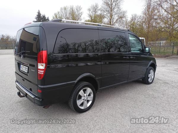 Black Mercedes-Benz Viano 2010 in Tartu, with an engine capacity of 2.10 L and mileage of 209 thousand km for 15990 €, photo 4 on AUTOMOTO.COM.LV