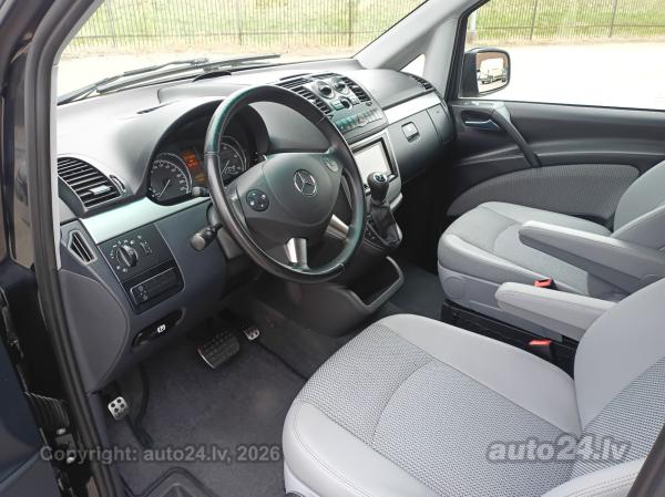 Black Mercedes-Benz Viano 2010 in Tartu, with an engine capacity of 2.10 L and mileage of 209 thousand km for 15990 €, photo 8 on AUTOMOTO.COM.LV