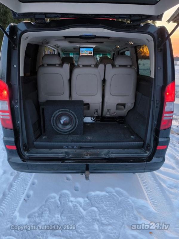 Black Mercedes-Benz Viano 2011 in Jogeva, with an engine capacity of 3.00 L and mileage of 0 thousand km for 13500 €, photo 11 on AUTOMOTO.COM.LV