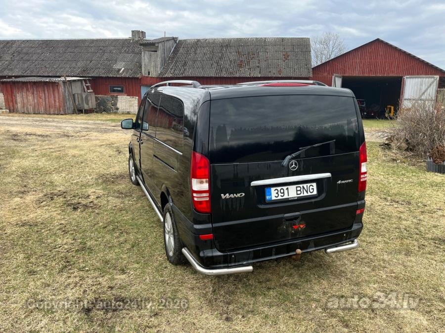 Black Mercedes-Benz Viano 2011 in Tallinn, with an engine capacity of 2.10 L and mileage of 0 thousand km for 7000 €, photo 6 on AUTOMOTO.COM.LV
